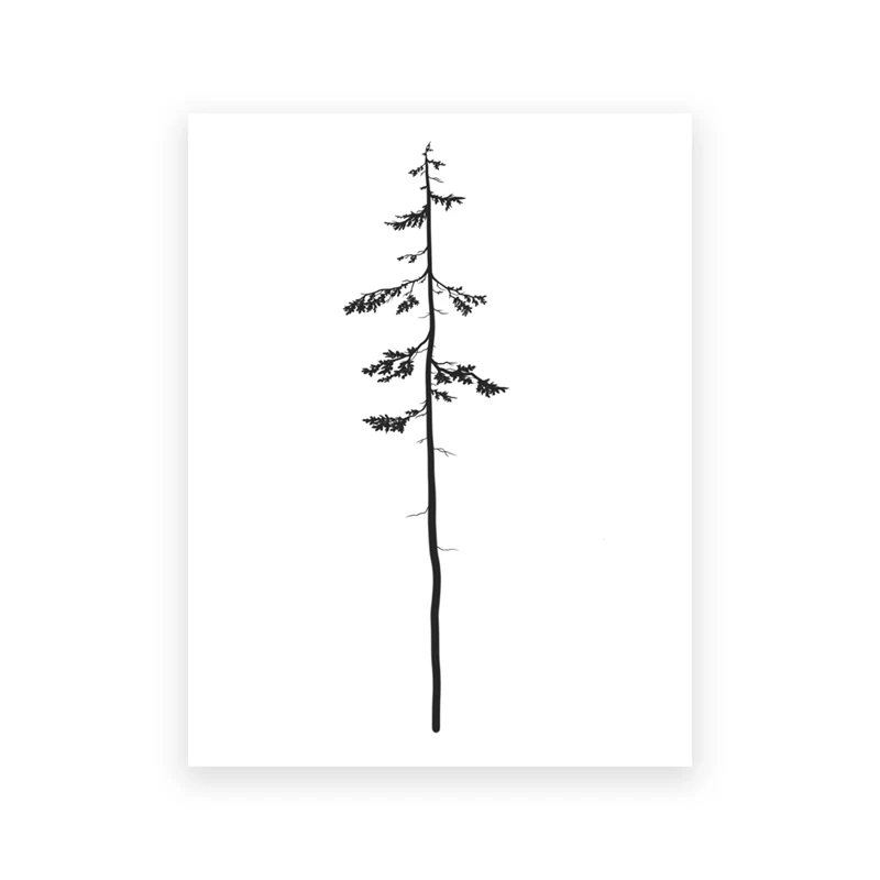 Western Hemlock Tree Tattoo
