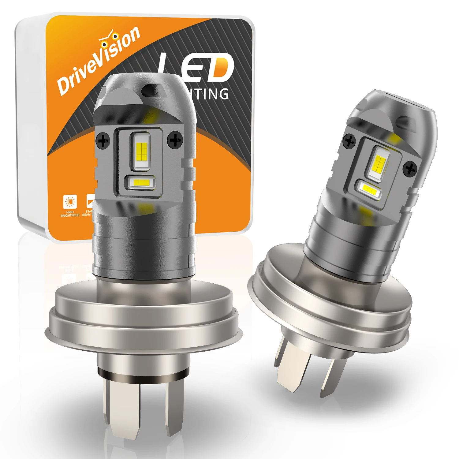 DriveVision-R2-P45T-LED-Headlight-Bulb-DC-12V-Super-Bright-White-High ...