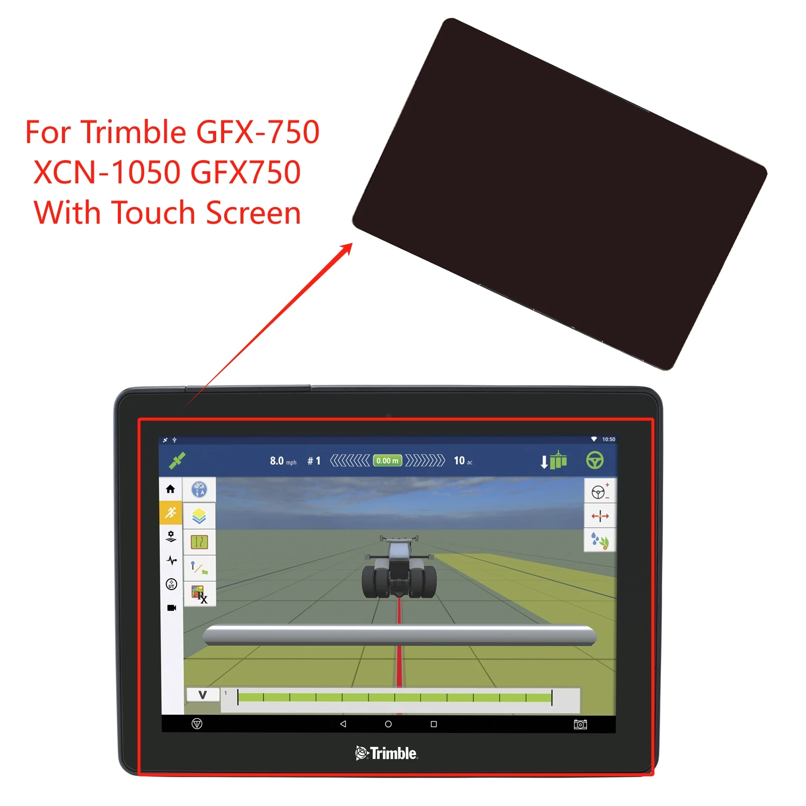 New Original LCD Display For Trimble GFX-750 XCN-1050 GFX750 XCN1050 ...