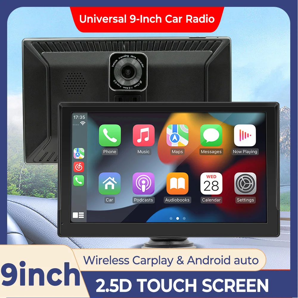 Universal-9-Inch-Car-Radio-Video-Player-Wireless-For-Apple-CarPlay ...