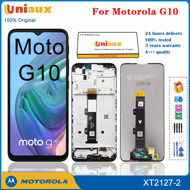 6.5" Original For Motorola Moto G10 lcd XT2127 2 XT2127 3 Display With ...