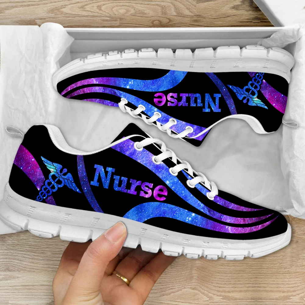INSTANTARTS-Women-s-Flat-Shoes-Galaxy-Print-Paramedic-EMT-EMS-Pattern ...