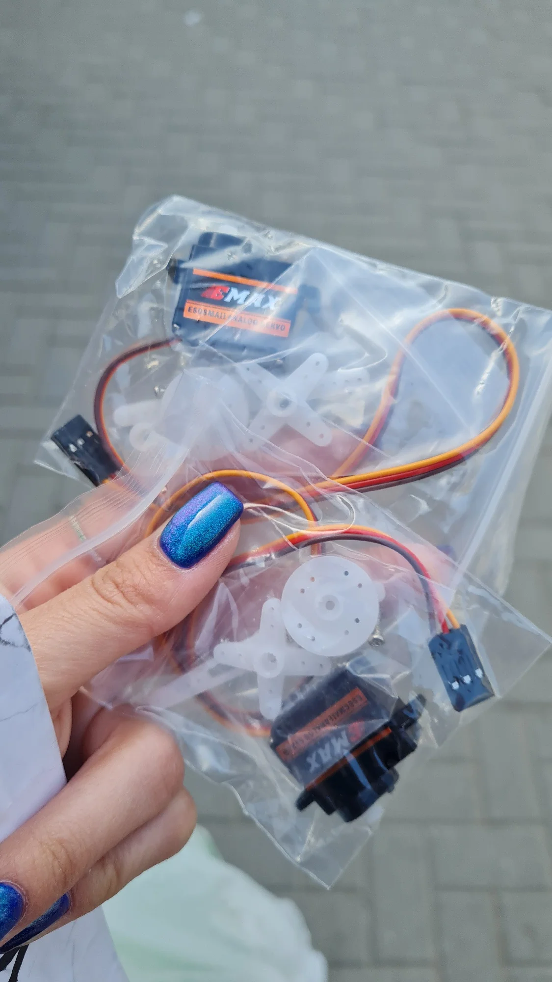 EMAX ES08MA II - 4.8v 1.6kgf.cm 6v 2kgf.cm 12g Mini Metal Gear Analog ...