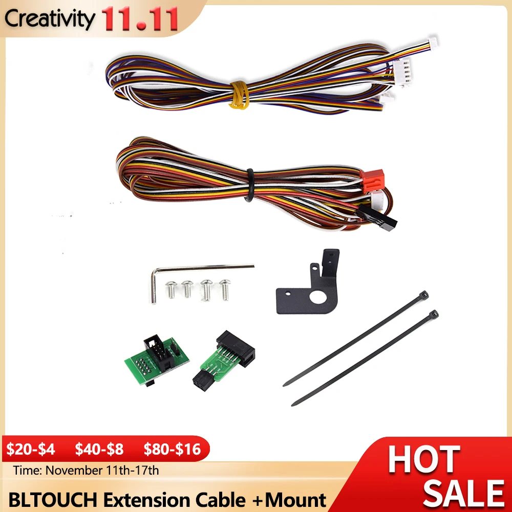3D-Printer-BLTOUCH-Extension-Cable-Mount-For-CR-10-Ender-3-With-Screws ...