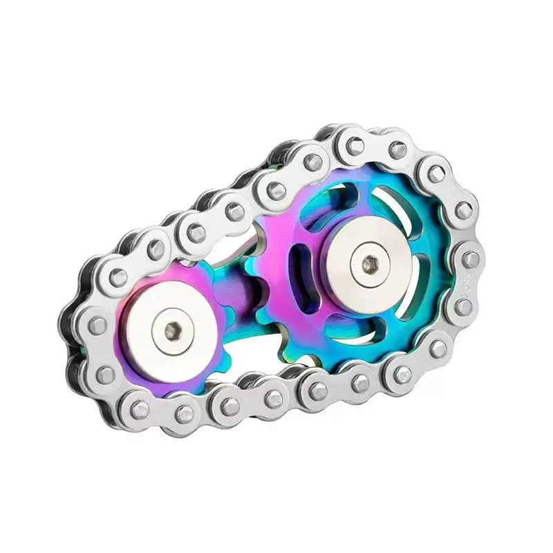 Relieve-Pressure-On-Chain-Fidget-Spinner-Metal-Toys-With-Gear-Chain ...