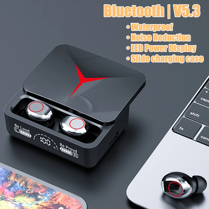 2023 New Tws Bluetooth 5.3 Wireless Earphone Slide Earbuds With Led Power Display Waterproof ...