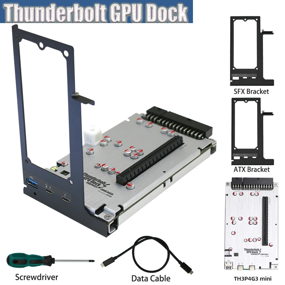 Thunderbolt GPU PCIe 16X การ์ดแล็ปท็อปการ์ดกราฟิกภายนอกสำหรับ Macbook ...