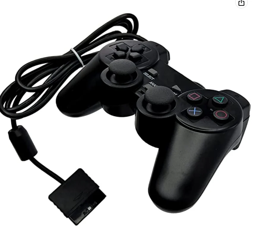 Controle-Joystick-com-Dois-Anal-gicos-Estilo-Ps2-Usb-Para-V-deo-Game ...