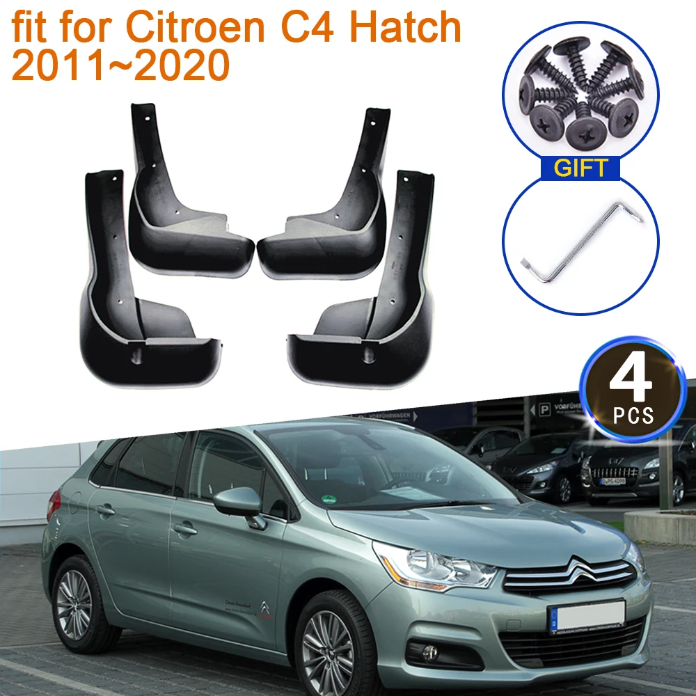 Guardabarros-para-Citroen-C4-Hatchback-2011-2020-accesorios-2014-2013 ...