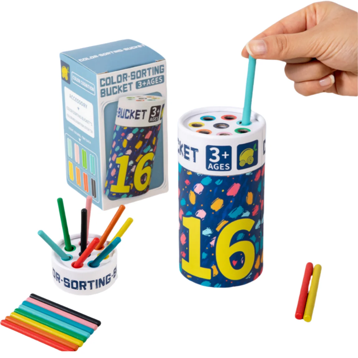 Toddler-Montessori-Toys-Kid-Color-Sorting-Early-Education-Toys-Color ...