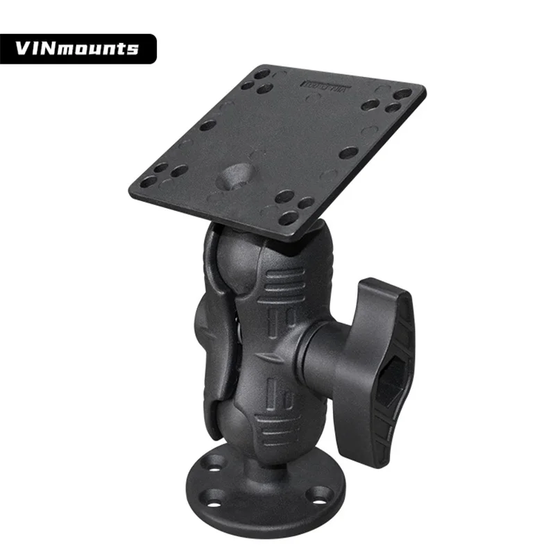 2-25-Ball-VESA-100X100mm-Plate-and-Round-Base-Drill-Down-Mount-With ...