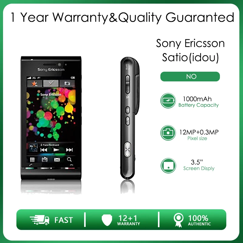 Sony-Ericsson-Satio-Idou-U1-Refurbished-Original-Unlocked-256MB-RAM ...