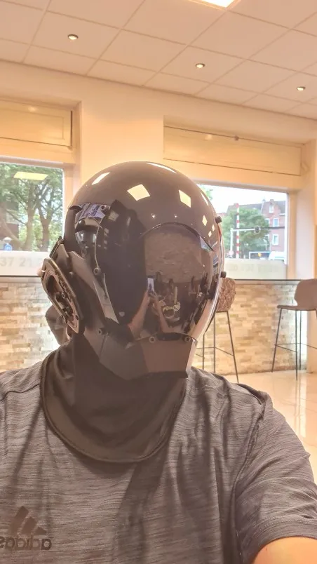 JAUPTO Cyberpunk Mask Playing Cosplay Robocop of the Future Futuristic ...