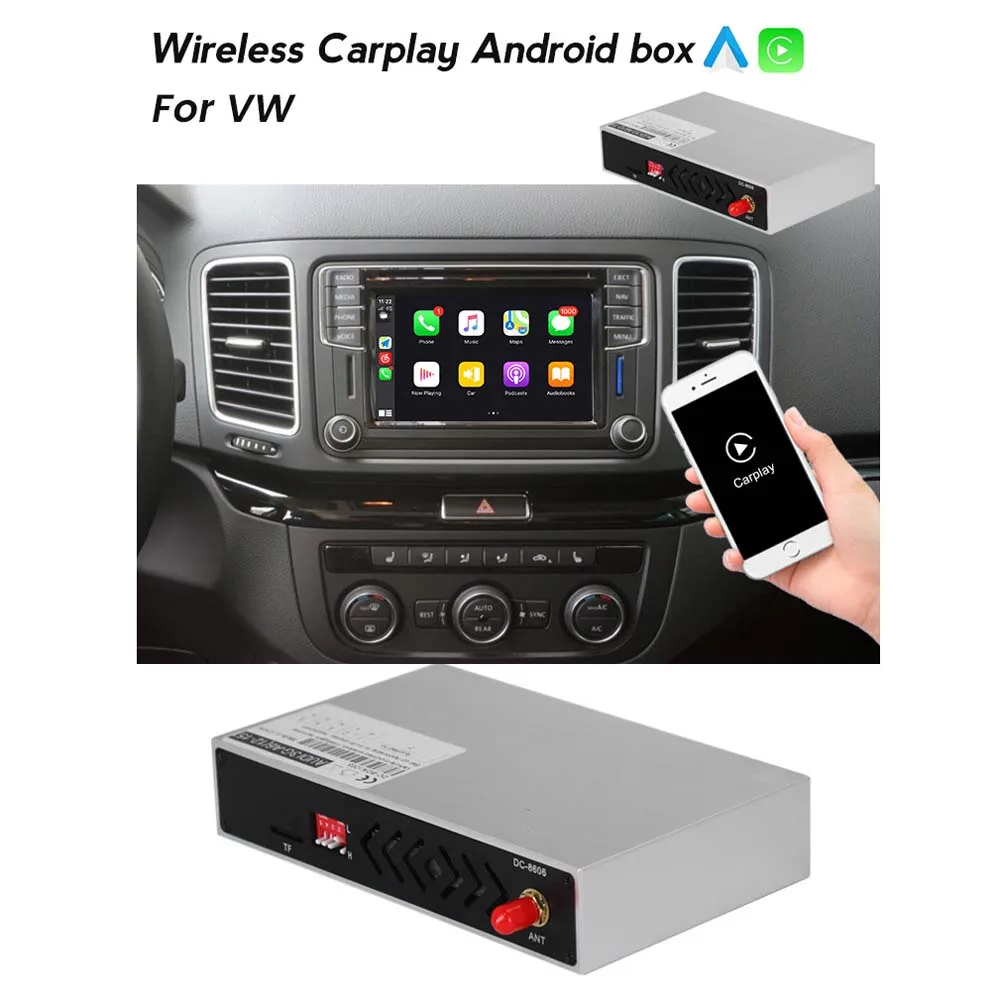 Carplay for VW Android Auto Volkswagen TV Box Wireless Streaming Para ...