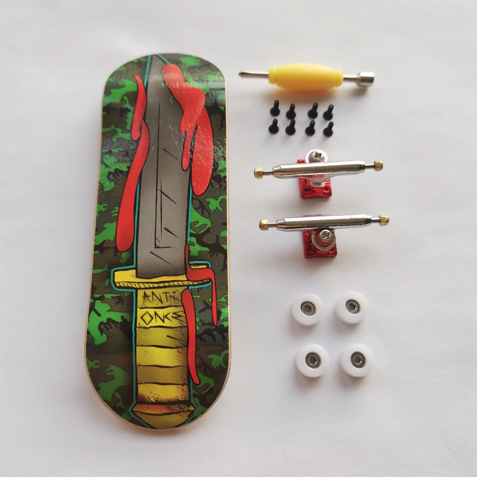Mini-Rodas-de-Skate-CNC-Fingerboard-Set-Gr-fico-Real-Wear-com-Deck ...
