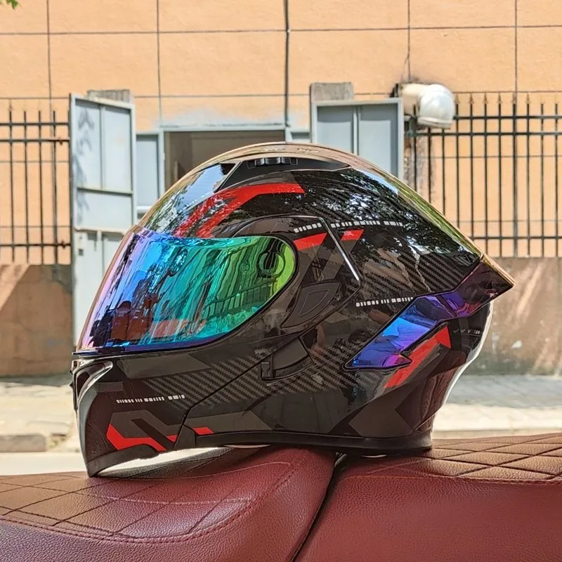 High-quality-DOT-approved-Racing-Helmets-Winter-Warm-Double-Visor ...