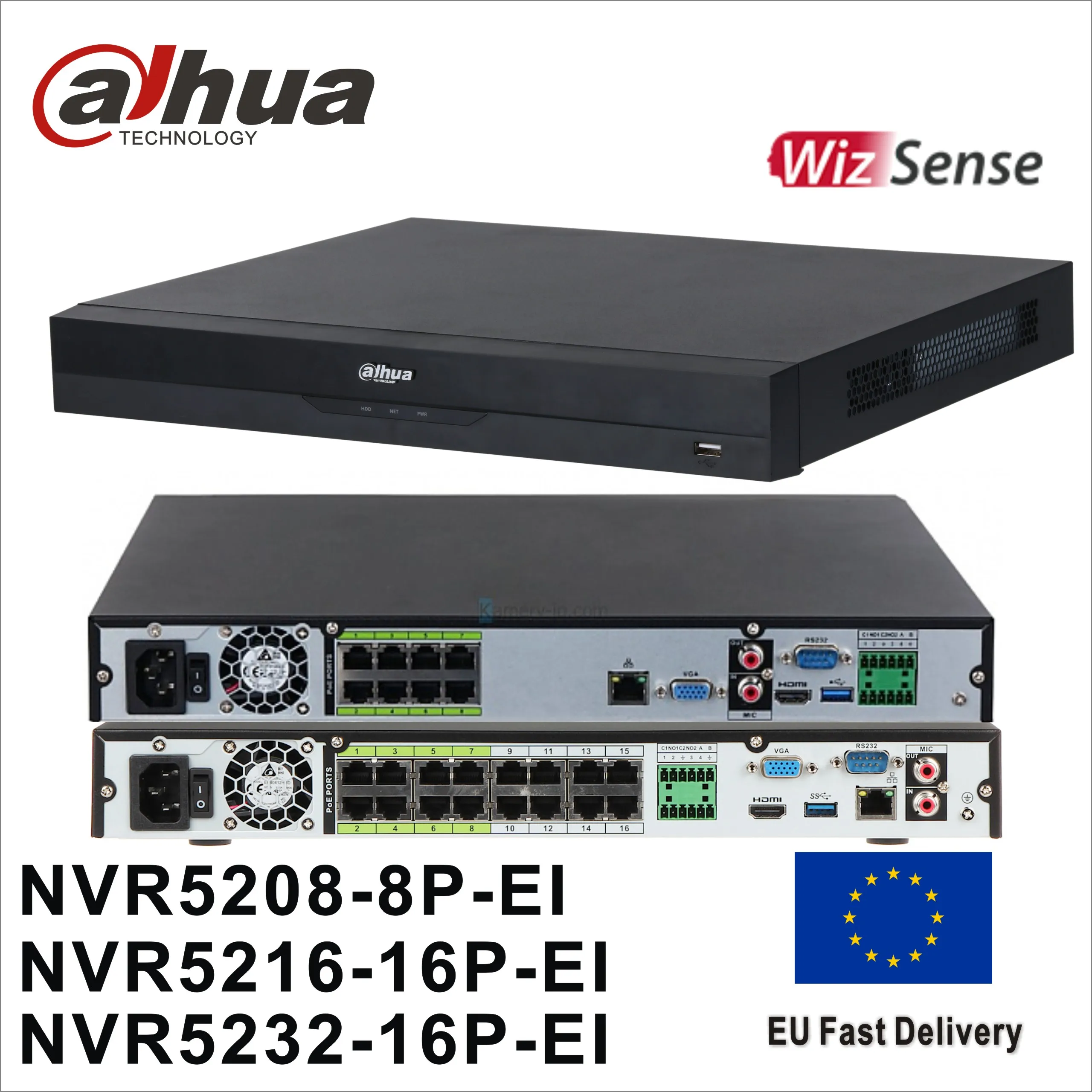 Dahua POE NVR NVR5208-8P-EI NVR5216-16P-EI Replace, 51% OFF