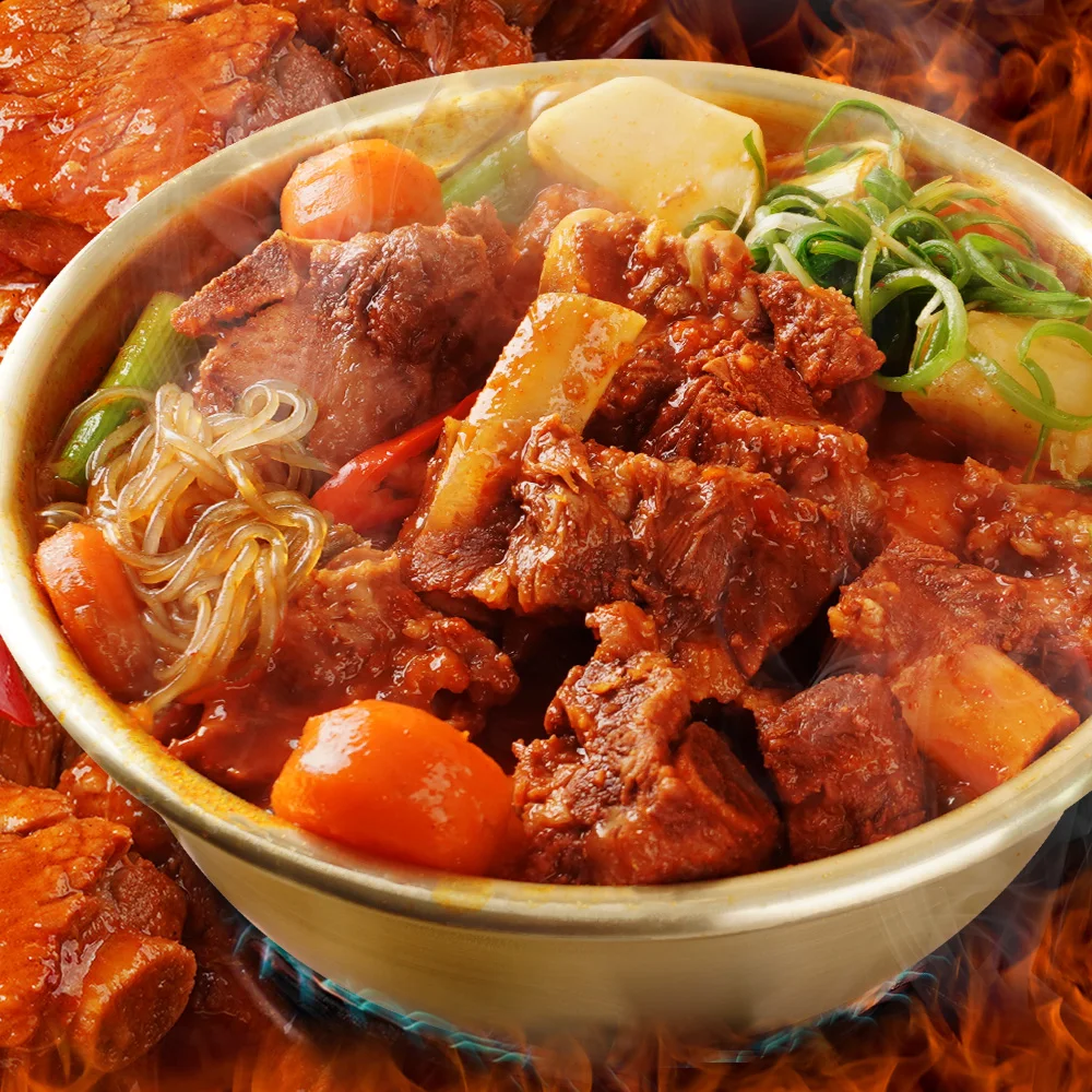 General-of-Daegu-Hwang-Steamed-spicy-ribs-1-pack-800g-Steamed-beef-ribs ...