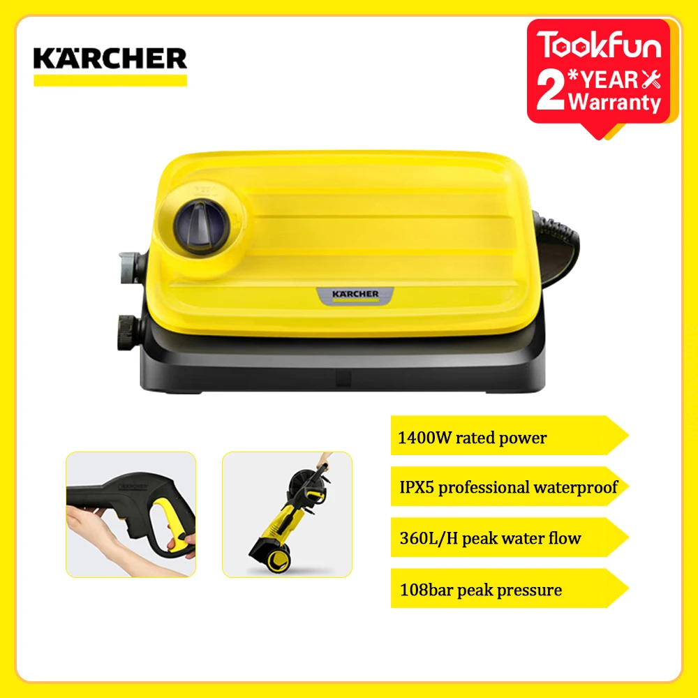 Karcher-Car-Wash-High-Pressure-Water-Gun-1400W-High-Pressure-Cleaner ...