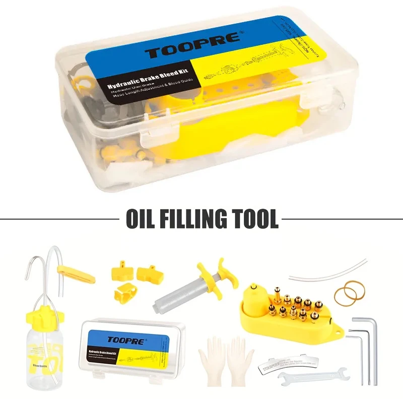 Toopre-Bicycle-Brake-Bleed-Kit-Hydraulic-Disc-Brake-Bleeding-Tool-Set ...