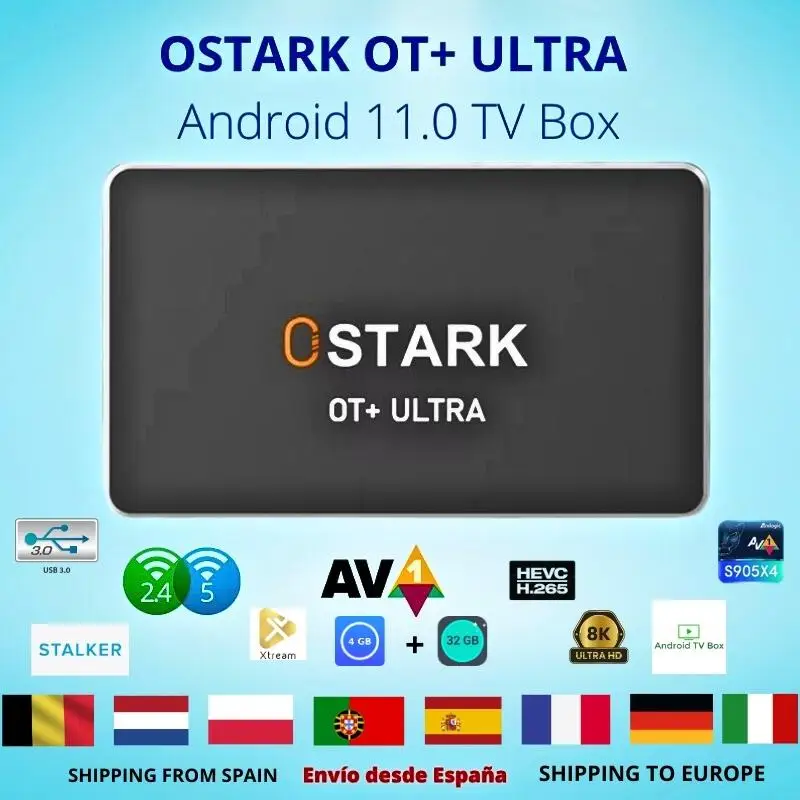 New-Receptor-TV-stalker-IPTV-box-android-11-0-8K-Amlogic-S905X4-box ...