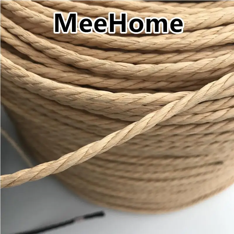 500g-Diameter-4mm-Three-Strand-Kraft-Paper-Rope-Black-Light-Brown ...