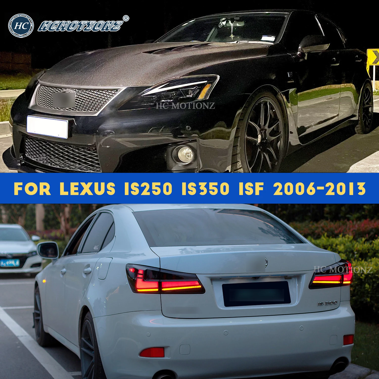 Hcmotionz Led Car Lamps Set For Lexus Is250 Is350 Isf 2006-2013 ...