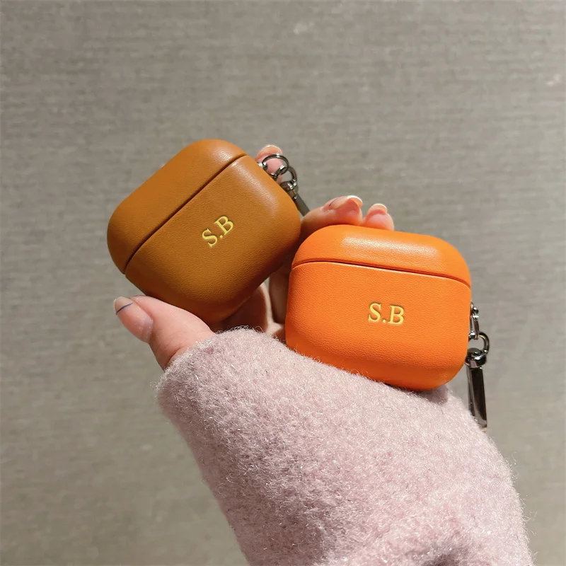 DIY Luxury Soft Leather Customization Earphone Case For Airpods 3 Pro 1 ...