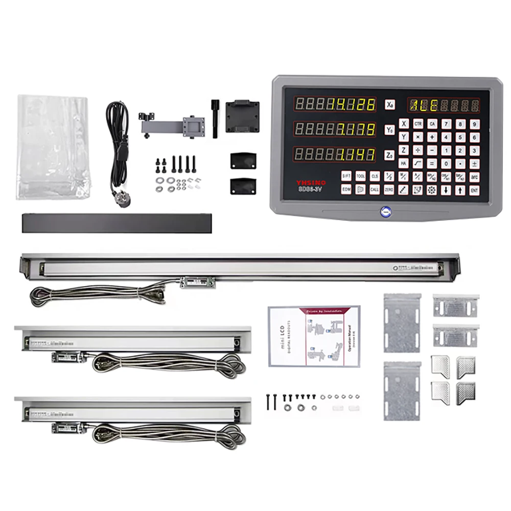 Dro 3 Axis Digital Readout | Lathe Dro Digital Readout | 3 Axis Dro Linear Scale - Level ...