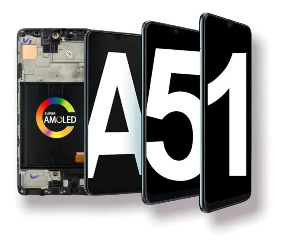 Tela frontal LCD Touch Display, A51 completo, A515, original COM ARO