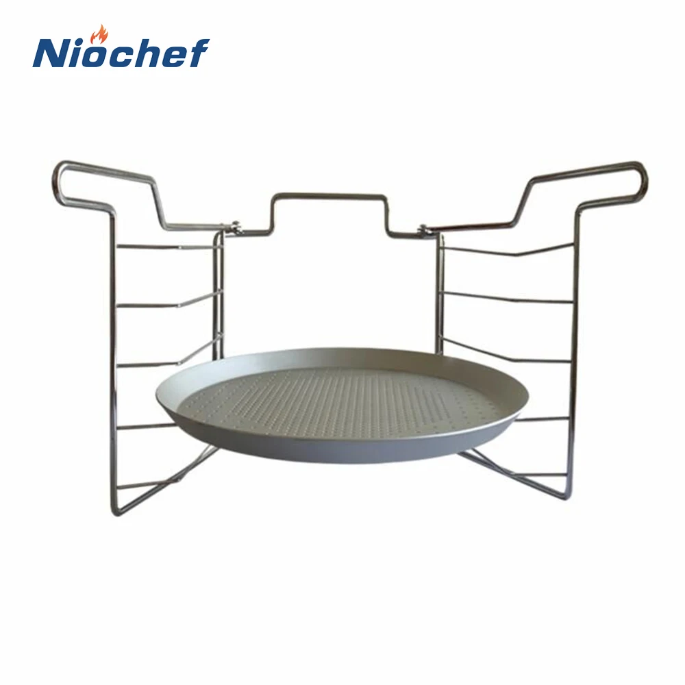 Stainless-Steel-Pizza-Pan-Stand-Deep-Dish-Baking-Rack-Cutting-Board ...