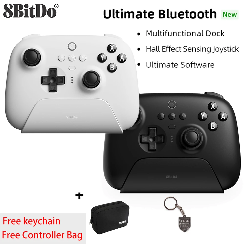 8bitdo ultimate sem fio bluetooth controlador de jogos com doca de ...