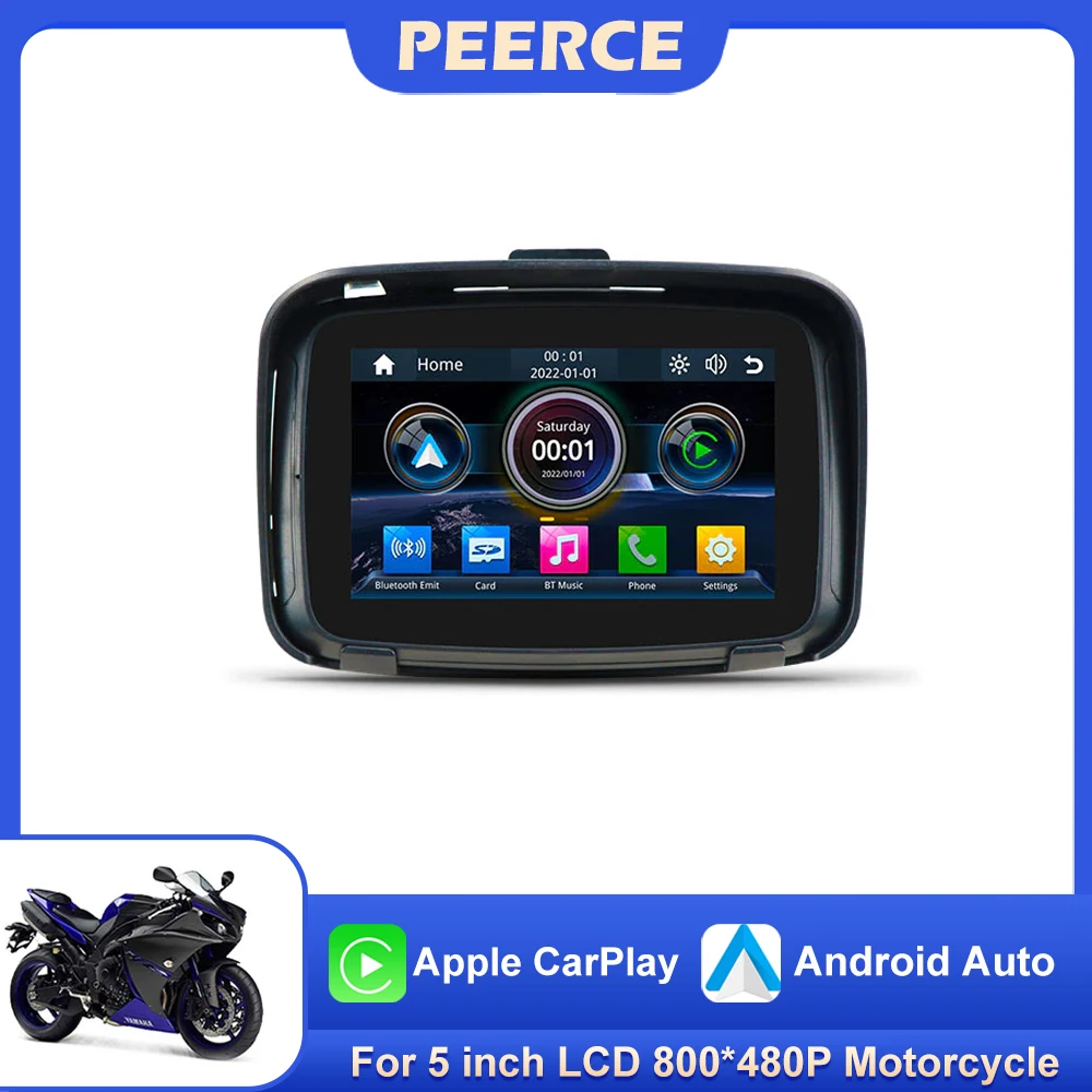 PEERCE-5-inch-Motorcycle-Wireless-Apple-Carplay-Android-Auto-Portable ...