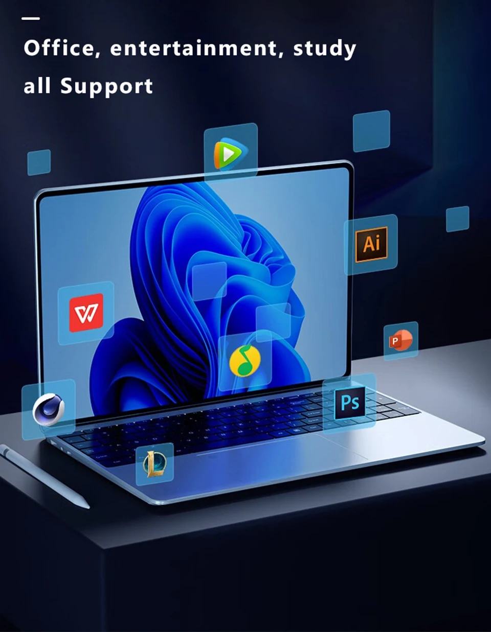 New Gaming Laptop Computer Windows 11 16GB 32GB RAM 1024GB SSD Intel ...