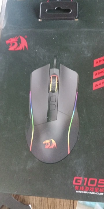 REDRAGON Lonewolf G105 RGB USB Wired Gaming Mouse 8000 DPI 8 buttons ...