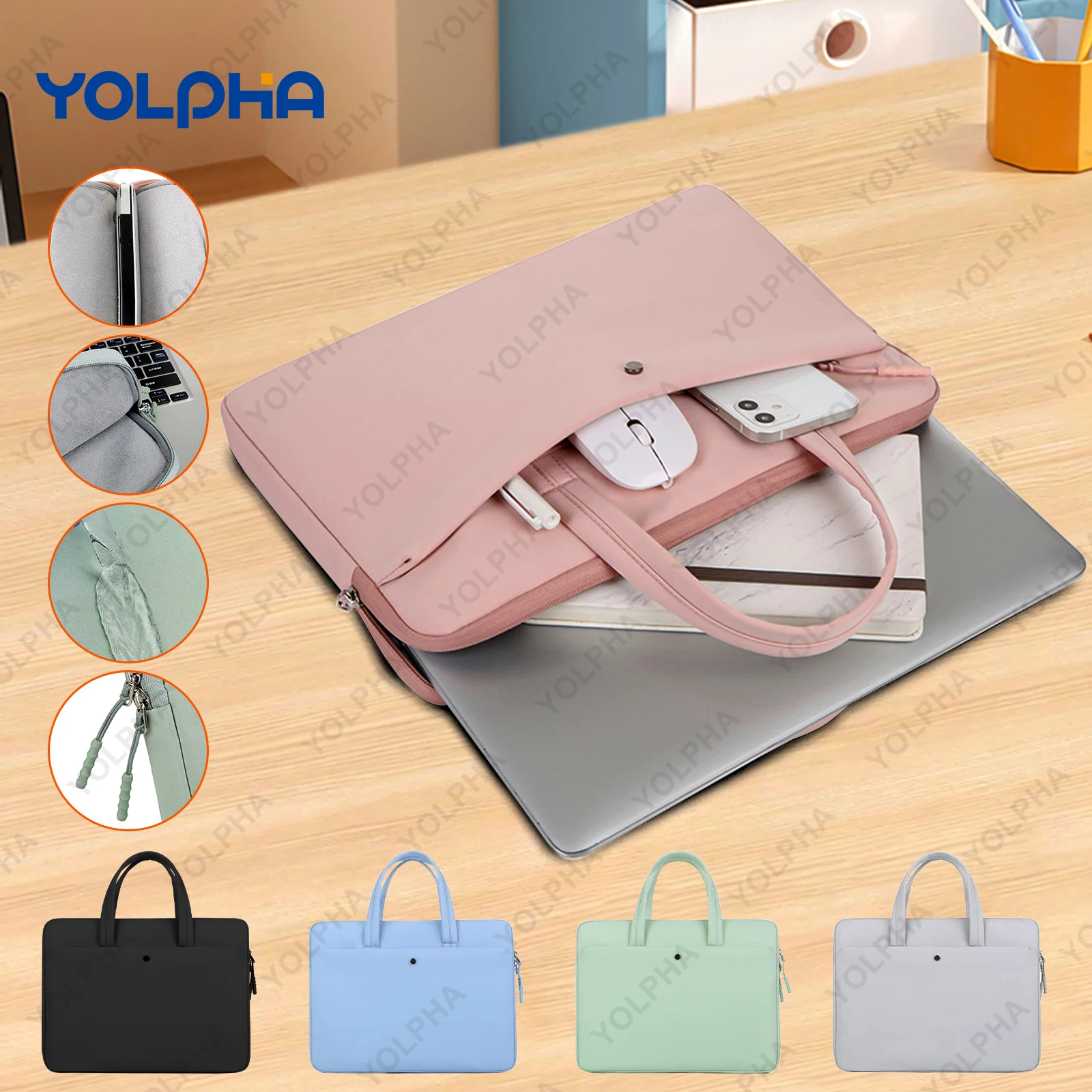 Laptop Bag Tablet Handbag Portable Waterproof Computer Bag For 13 /14 ...
