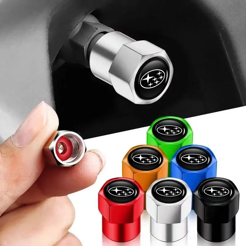 4Pcs-Car-Valve-Cover-Tire-Dustproof-Tire-Cap-For-Subaru-Impreza-Legacy ...