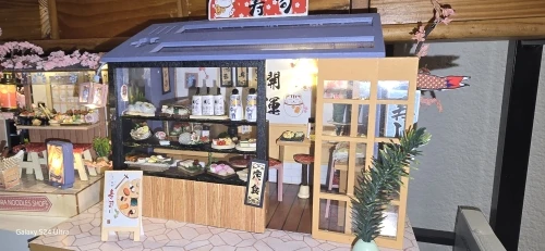 DIY 3D Puzzles Wooden Toy Miniature Dollhouse Handmade Coffee House To ...