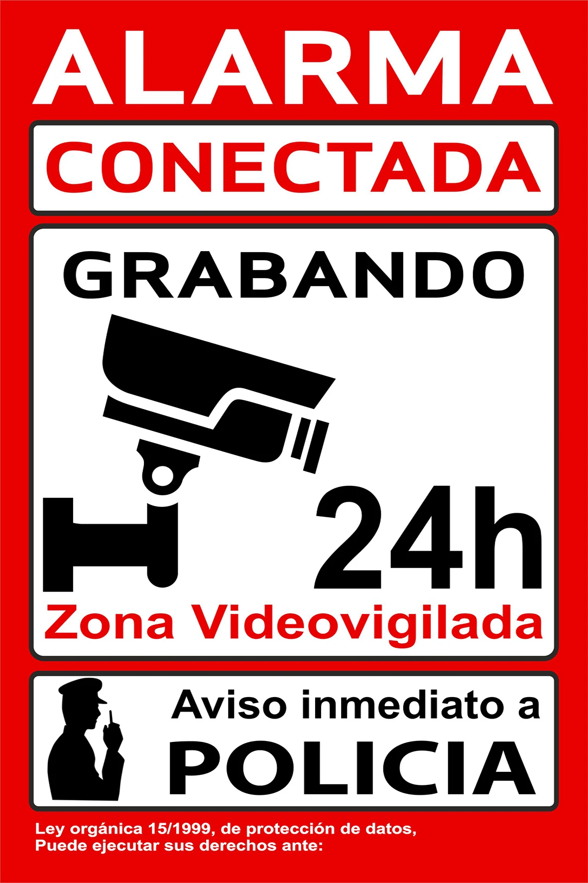 Vinilo-laminado-adhesivo-disuasorio-20x30-cm-alarma-conectada-aviso-a ...
