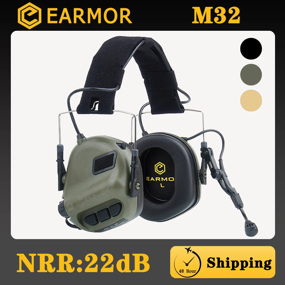 EARMOR-M32-MOD3-Tactical-Headset-Anti-Noise-Headphones-Aviation ...