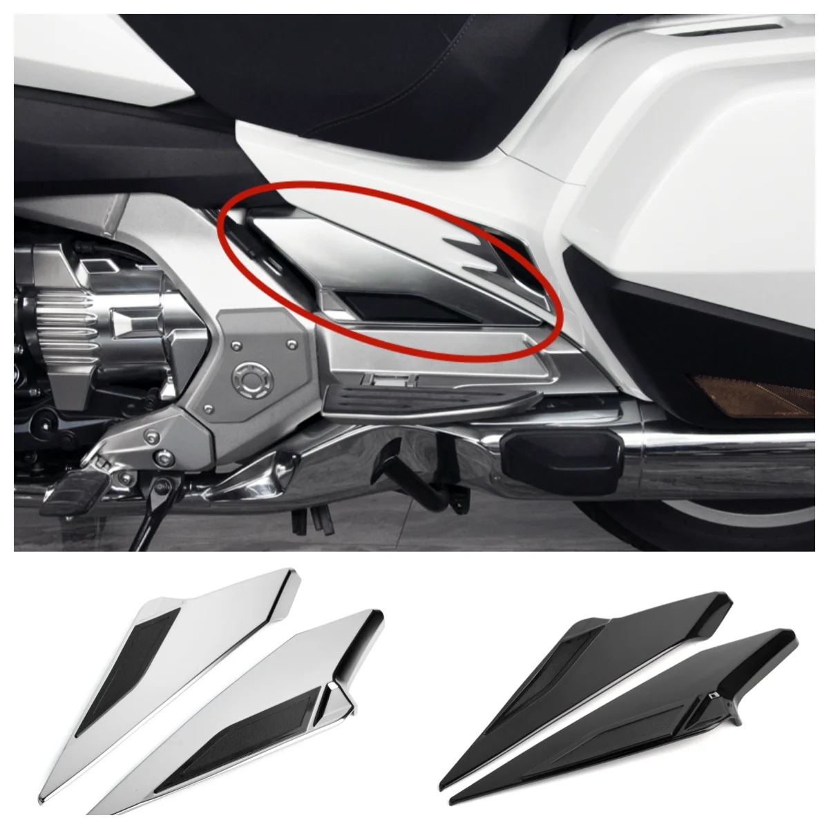 Panical Right Water Tank Radiator For Honda Goldwing GL1800 F6B 2018-2025