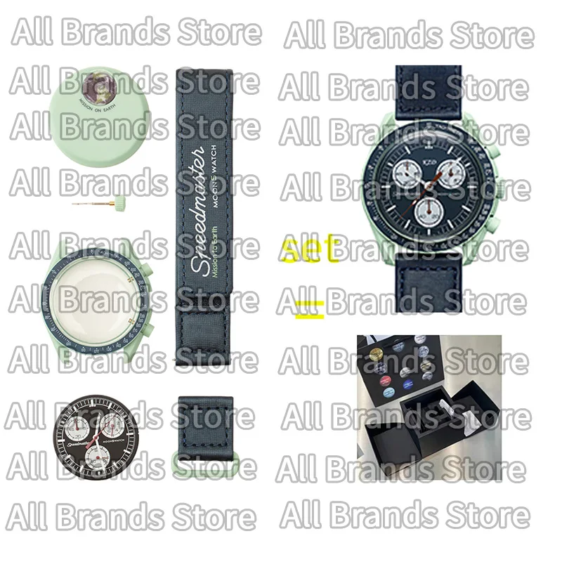 AAA Original Brand Watches For Men Quartz Movement Planet Earth Color ...