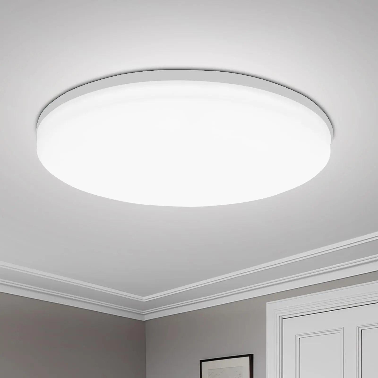 Modern-round-LED-ceiling-light-neutral-white-cool-white-warm-white-48W ...
