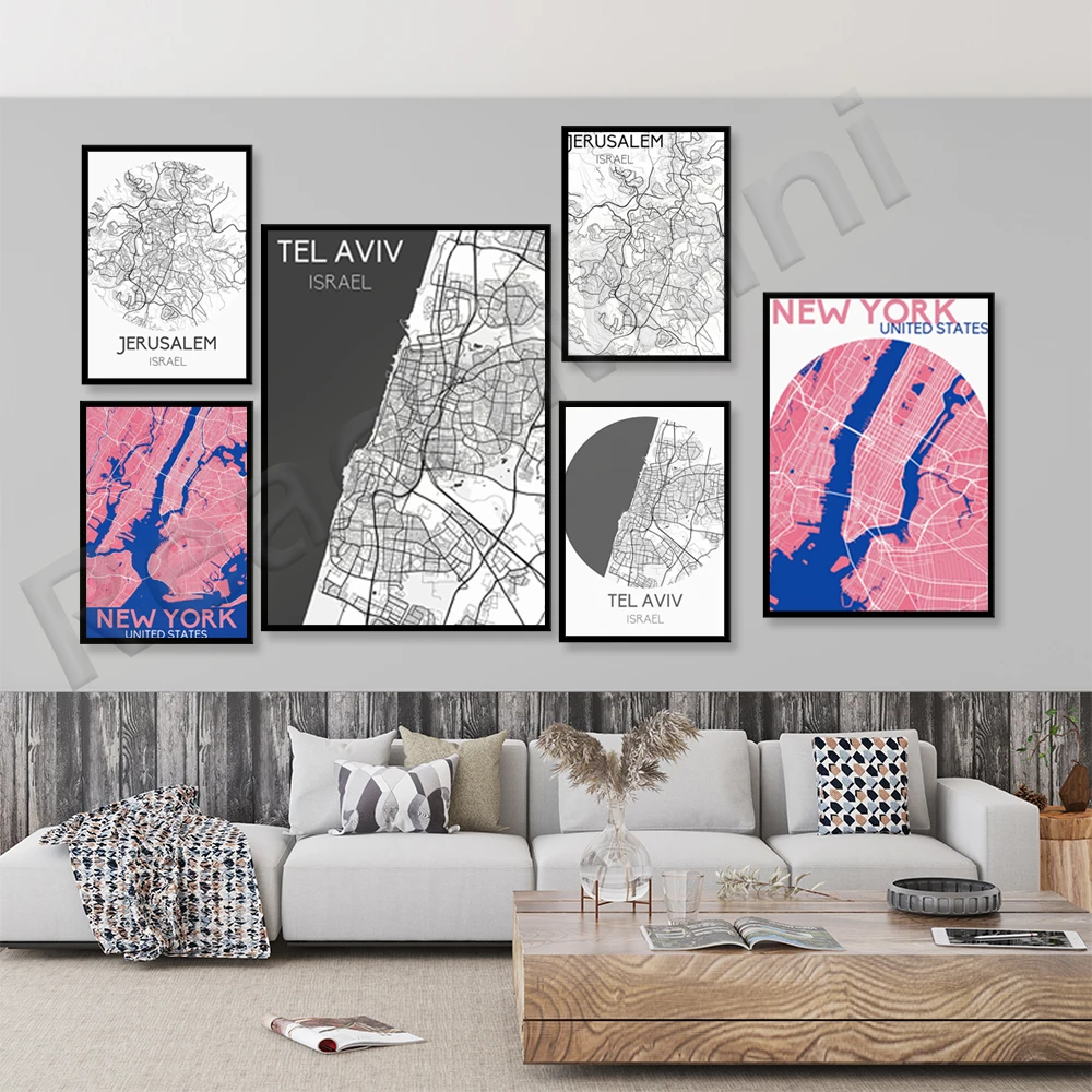 Street Map Wall