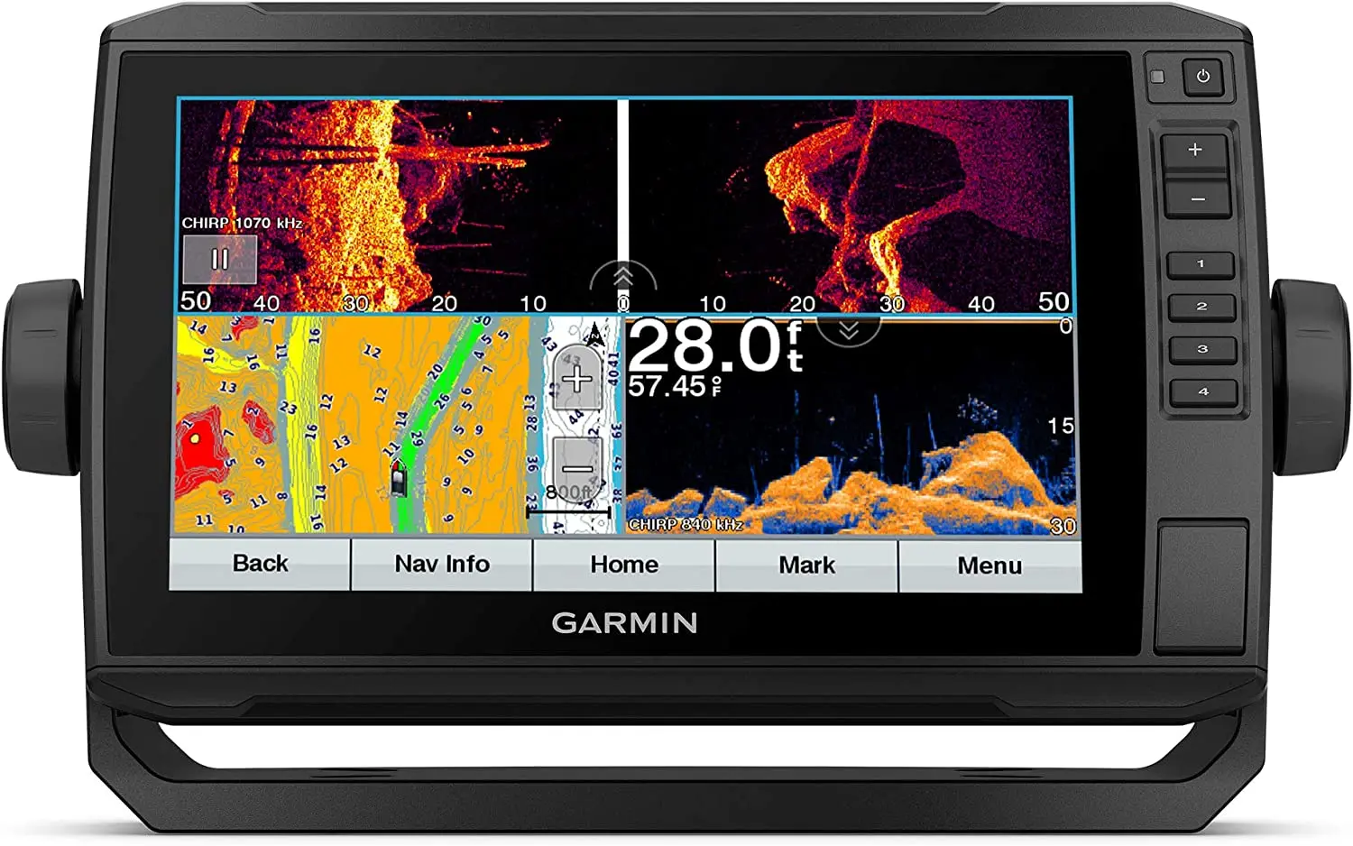 Garmins ECHOMAP UHD 93sv Touch Screen Fish Finder/Chartplotter Combo ...