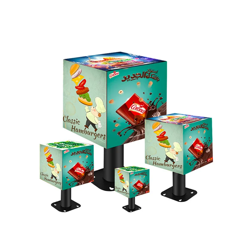 High-Gray-P4-indoor-LED-display-Cube-LED-Video-Cube-display-box-Four-or ...