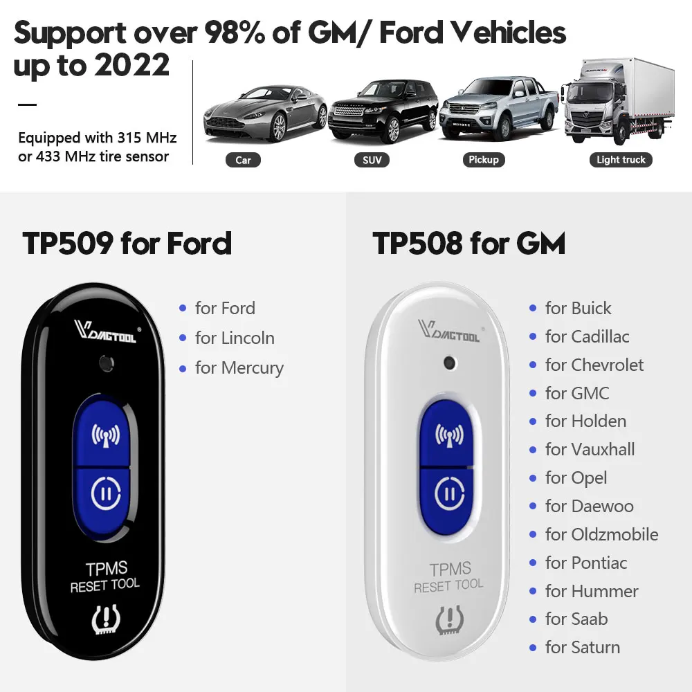 VDIAGTOOL TPMS TP508 For GM Tire Pressure Activation Tool-阿里巴巴