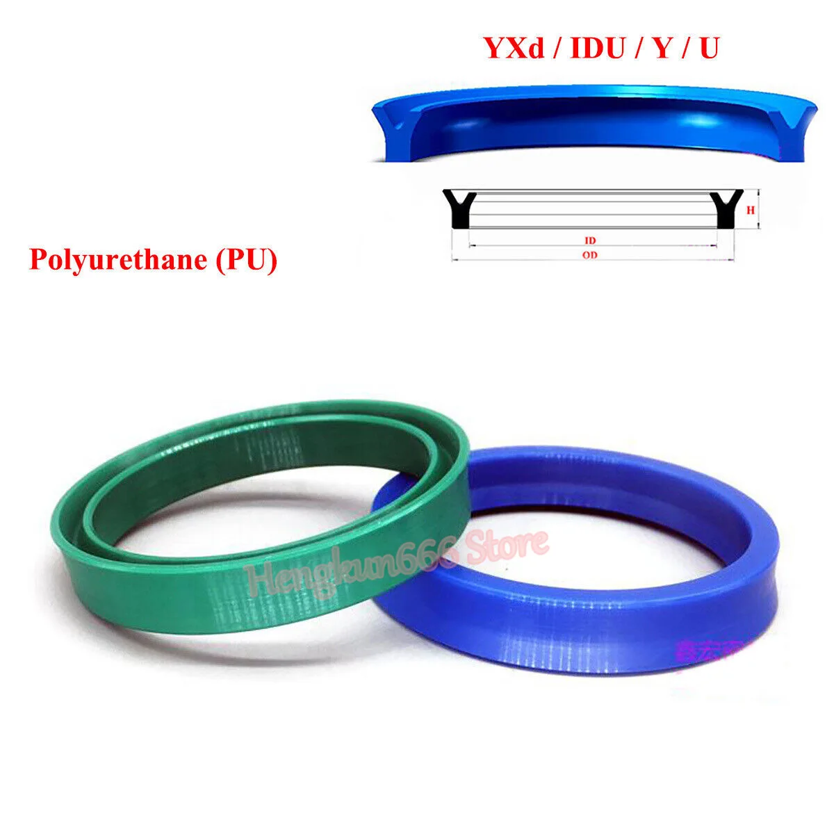 1/2/5/10pcs Polyurethane Hydraulic Cylinder Oil Sealing Ring YXd/IDU/Y ...