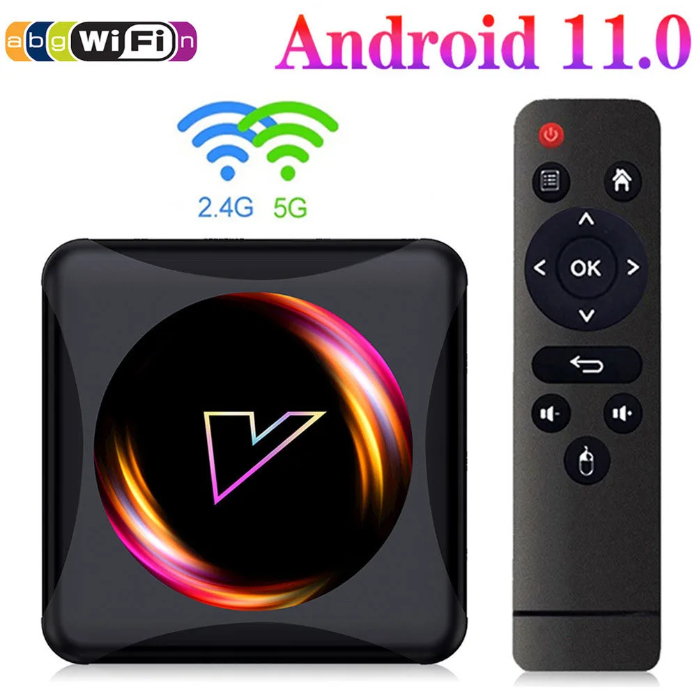 Android 11 Smart Tv Box 2.4g/5g Wifi Tv Box Receiver 4g+64gb 4k Media ...