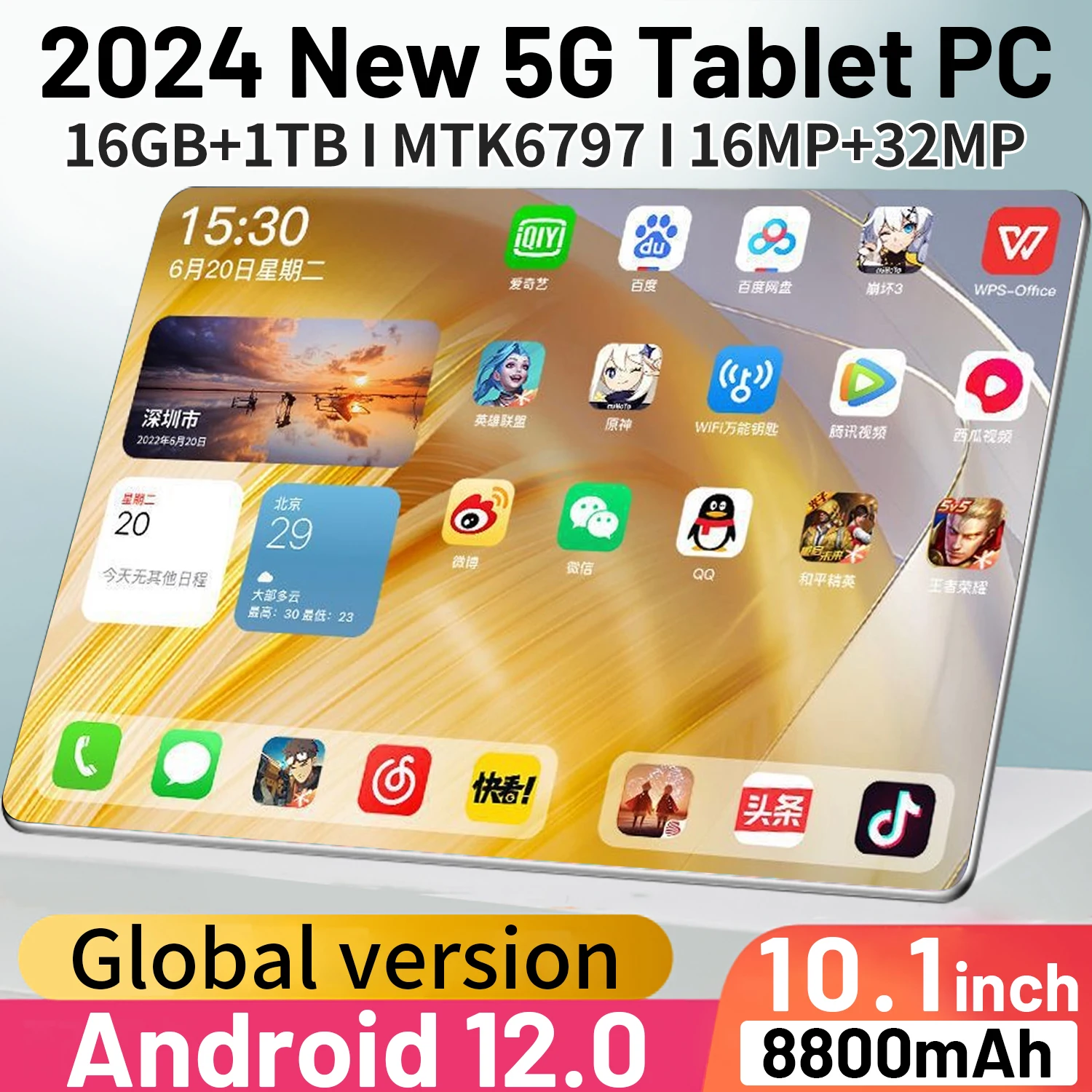 2024-nuovo-tablet-PC-5G-tablet-da-10-1-pollici-android-16GB-1TB-ROM ...